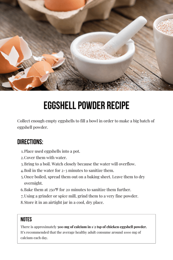 Eggshell Powder: A Whole Food Source of Calcium [Recipe Included]